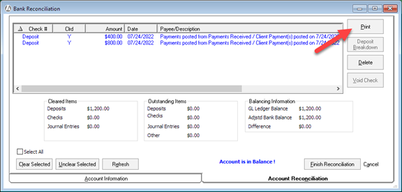 How to Print Bank Reconciliation to Excel Spreadsheet – AbacusNext ...