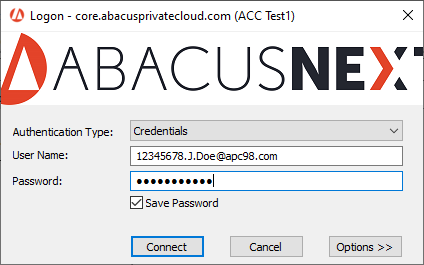 Setup local desktop connection to Abacus Core Cloud (Windows ...