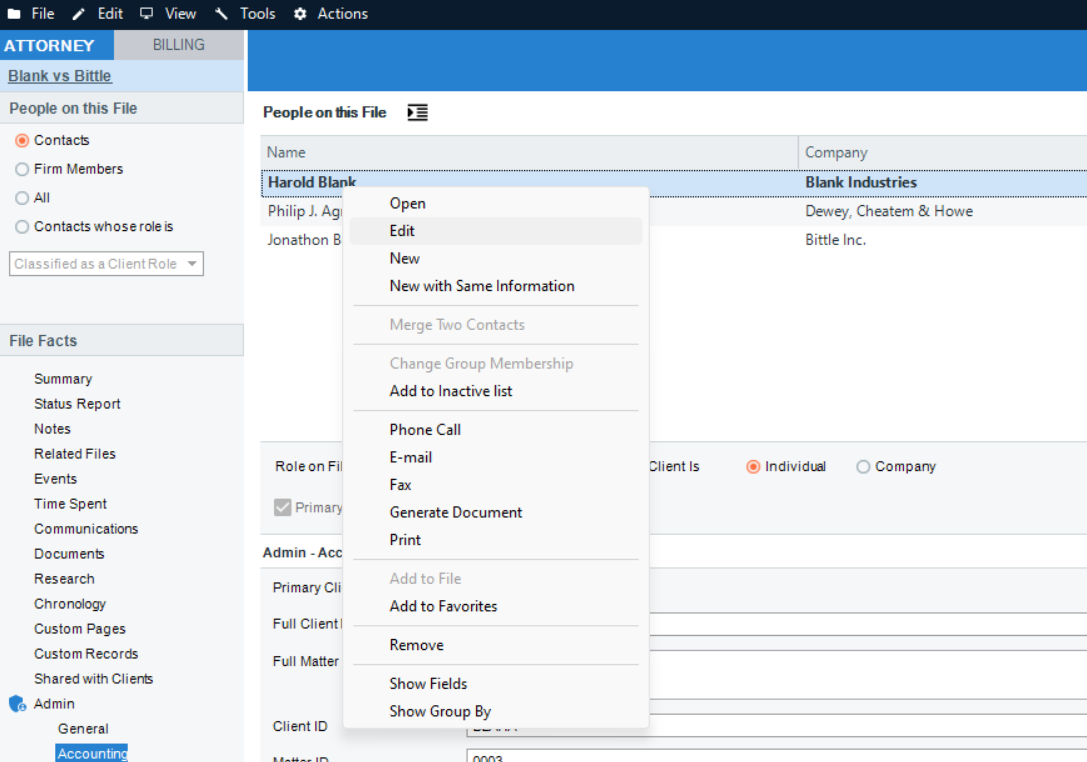 How do I change the Client ID\Matter ID on a file? – AbacusNext-Client ...