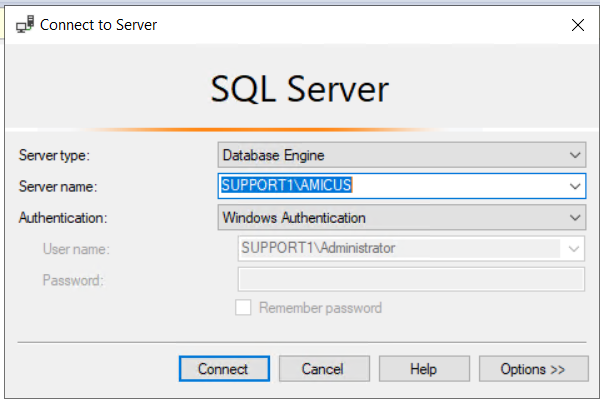 How to Restore an Amicus Attorney by CARET database in SQL Management Studio – AbacusNext-Client ...