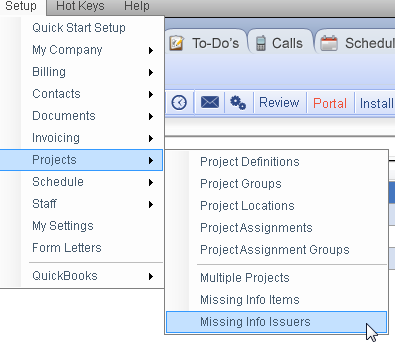 How to Setup Missing Information – AbacusNext-Client Services