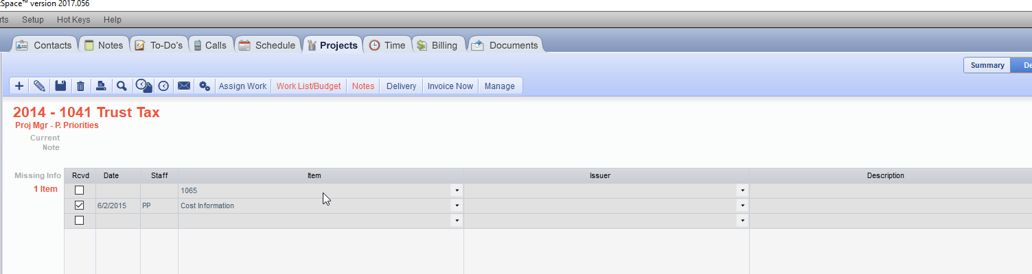 How to Setup Missing Information – AbacusNext-Client Services