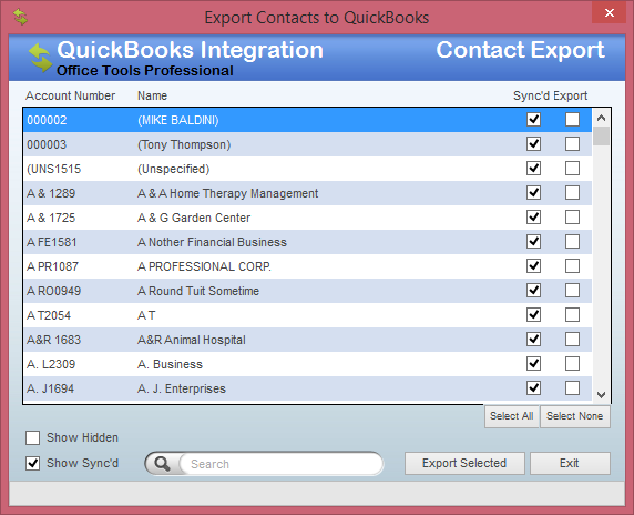 How to Import Contacts from QuickBooks into OfficeTools by CARET ...