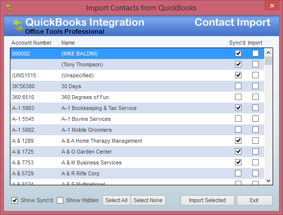How to Import Contacts from QuickBooks into OfficeTools by CARET ...