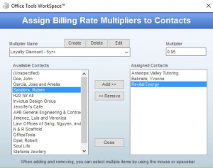 How to Setup Billing Tiers and Multipliers – AbacusNext-Client Services