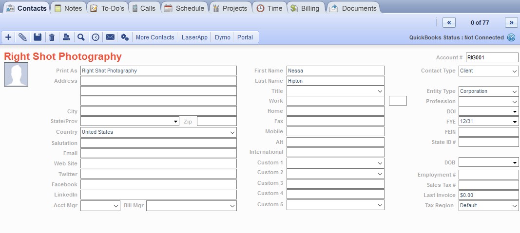 How to Create a Contact in OfficeTools by CARET – AbacusNext-Client ...