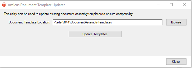 Error when editing document - Cannot find amicus7.dot – AbacusNext-Client Services