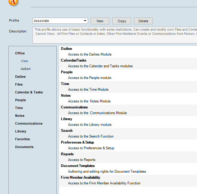 What is the default Security Profile for users when None is selected ...