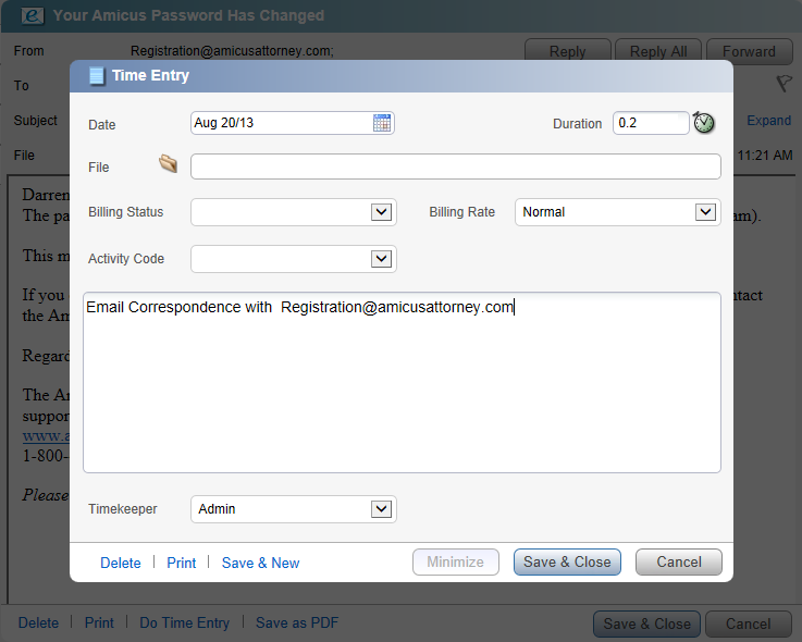 How do I do Time Entries from email? – AbacusNext-Client Services