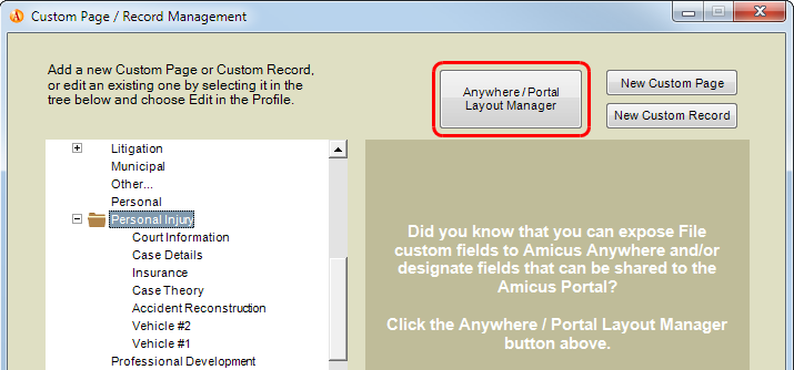 Exposing Custom Fields in Amicus Anywhere and Client Portal – AbacusNext-Client Services