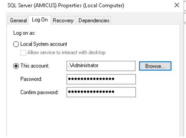 Sql Install Fails On Domain Controller With Error Failed To Create Database Abacusnext Client