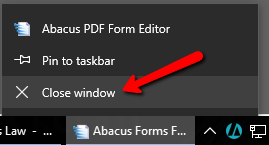Abacus Forms Does Not Show on Screen but is Displayed in the Windows ...