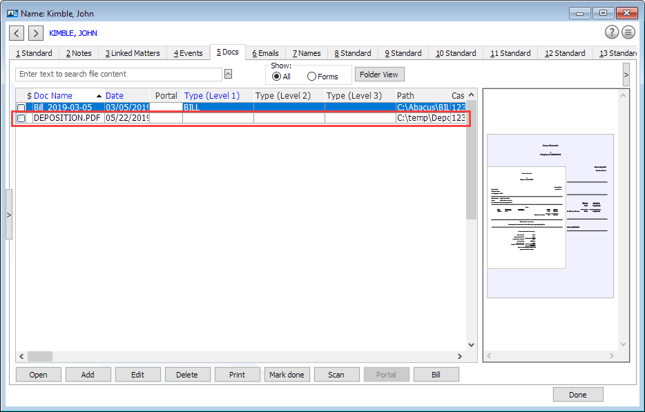 Adding Documents Using the Save and Log to Abacus Adobe Plugin – AbacusNext-Client Services