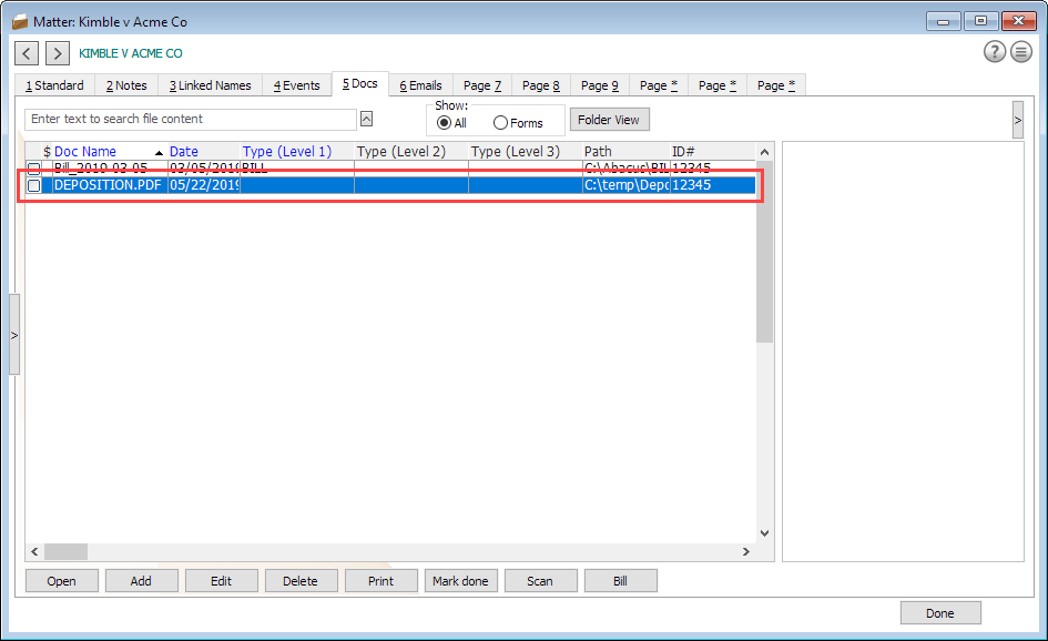 Adding Documents Using the Save and Log to Abacus Adobe Plugin – AbacusNext-Client Services