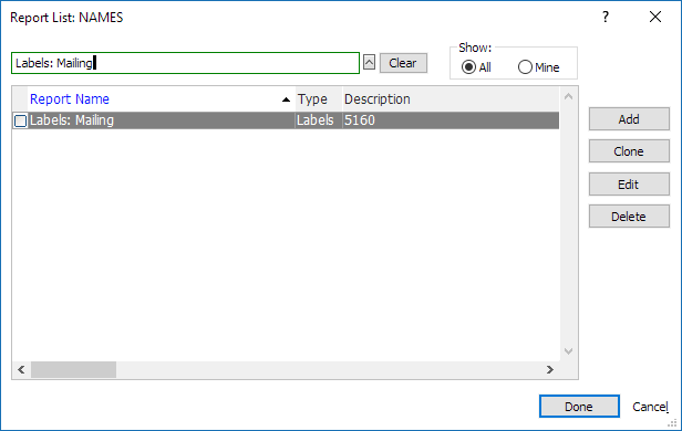 Creating Mailing Labels – AbacusNext-Client Services