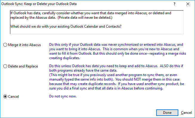 Configuring the AbacusLaw by CARET to Outlook Syncing Tool – AbacusNext-Client Services
