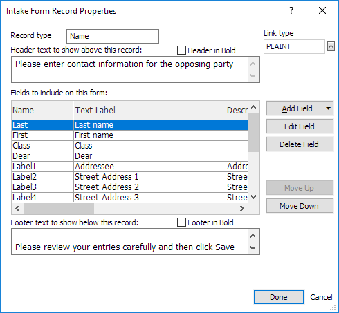Customizing Intake Forms – AbacusNext-Client Services