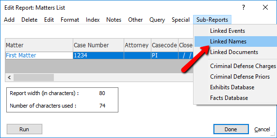Adding Notes and Sub-Reports to Reports – AbacusNext-Client Services