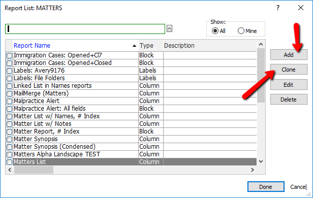 Customizing AbacusLaw by CARET Reports – AbacusNext-Client Services