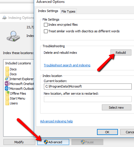 Document Search Setup and Troubleshooting – AbacusNext-Client Services