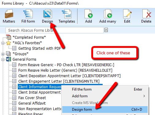 Adding New Fields to Fillable Forms – AbacusNext-Client Services