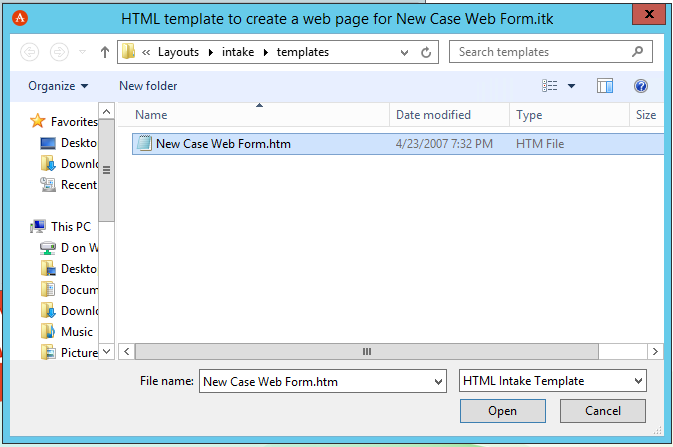 Creating a Web Intake Form – AbacusNext-Client Services
