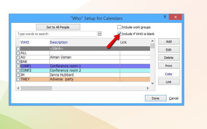 Events with a Blank WHO Code Not Showing on Calendar – AbacusNext-Client Services