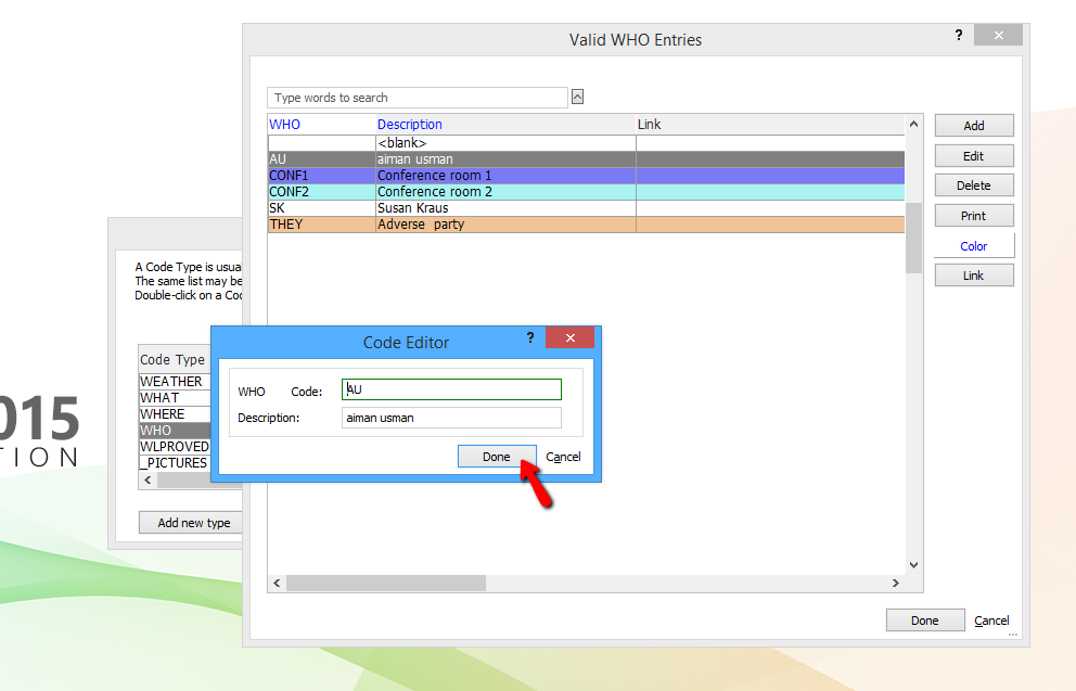 Changing a Who Code – AbacusNext-Client Services