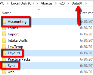 Manually Backing Up Your Database – AbacusNext-Client Services