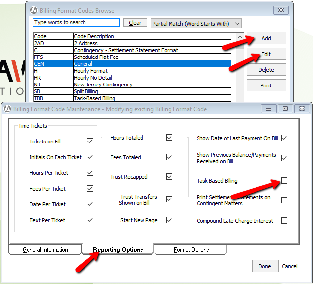 LEDES 1998B Setup – AbacusNext-Client Services