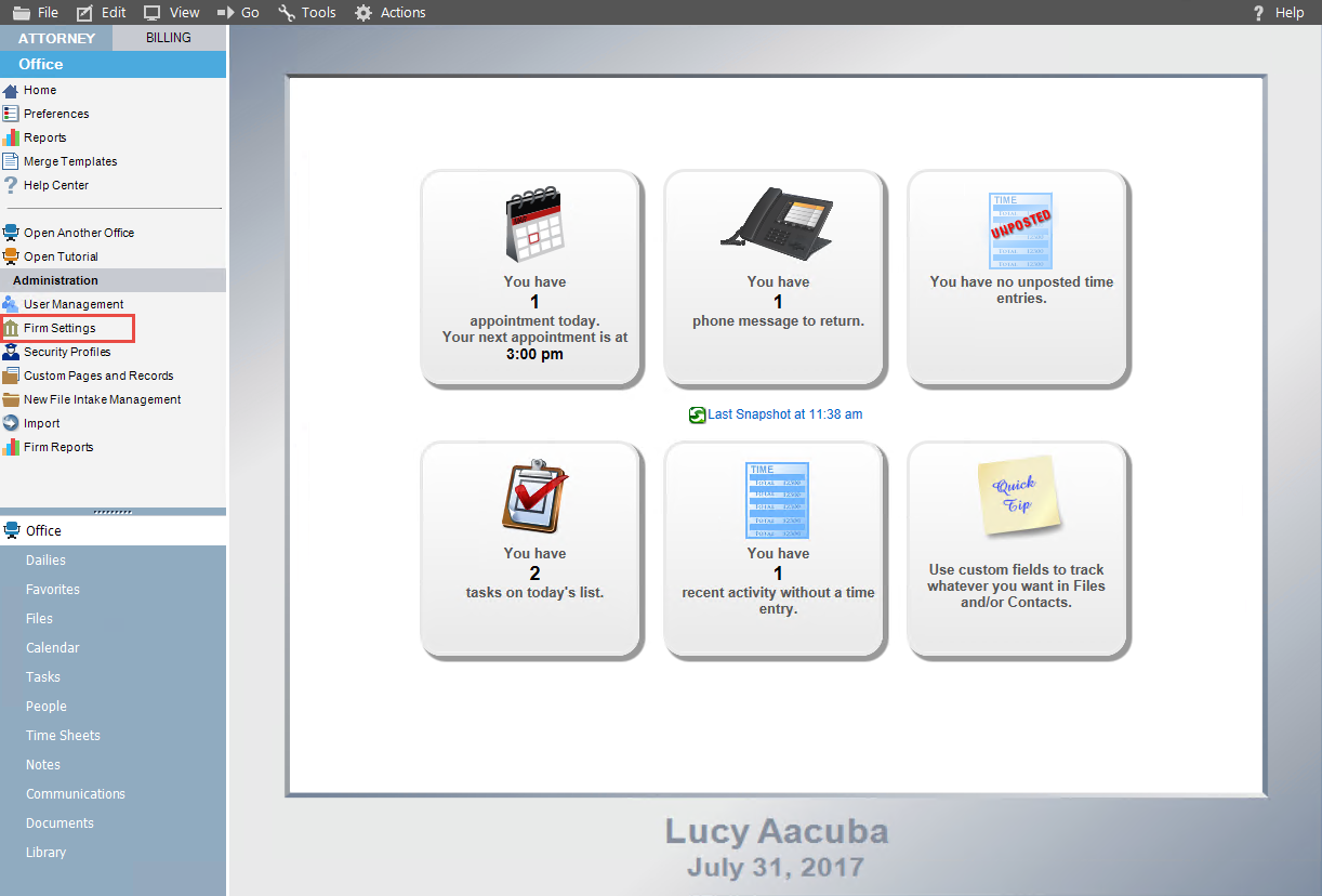 How to Set-up APX in Amicus Attorney by CARET – AbacusNext-Client Services