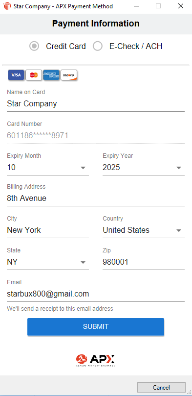 Managing Payment Methods in Amicus Attorney by CARET – AbacusNext-Client Services