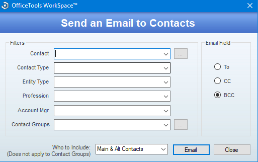How to send a mass email in OfficeTools by CARET – AbacusNext-Client ...
