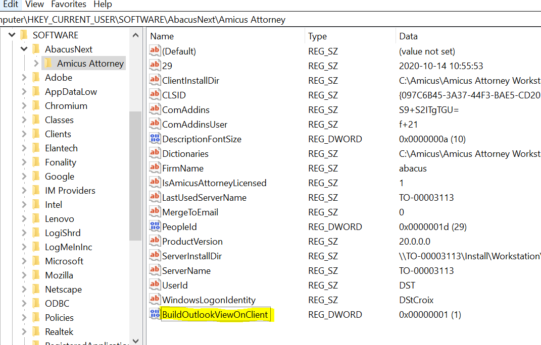 Index Error while working with Email in Amicus Attorney by CARET – AbacusNext-Client Services