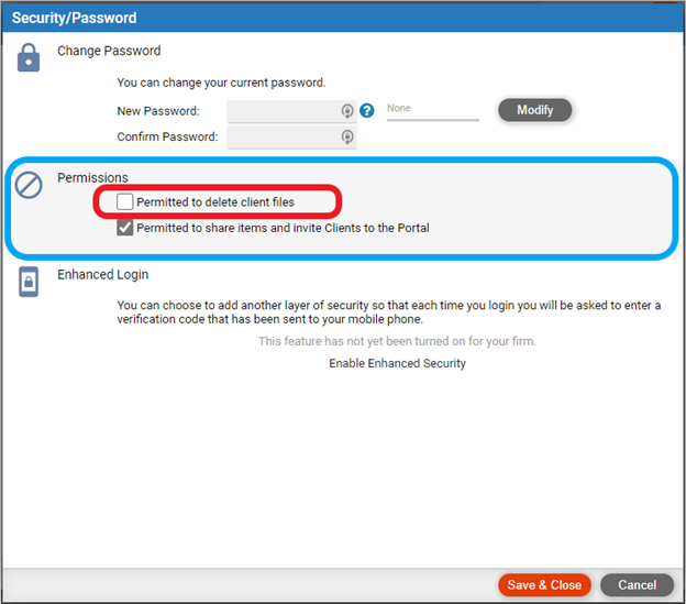 How to Disable Deleting a File in Amicus Cloud – AbacusNext-Client Services