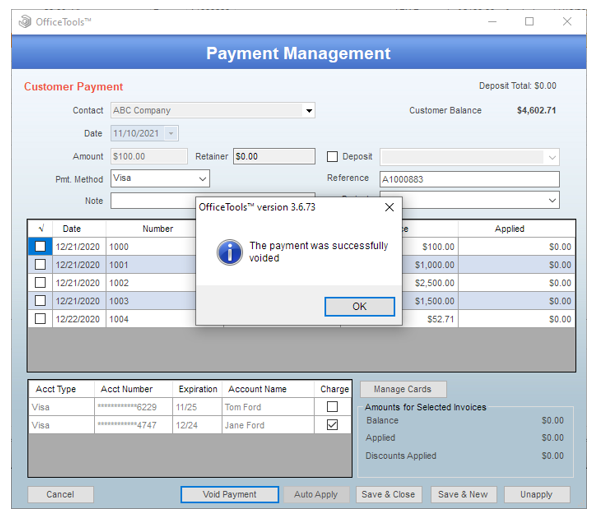 How to Void an APX Transaction in OfficeTools by CARET – AbacusNext ...
